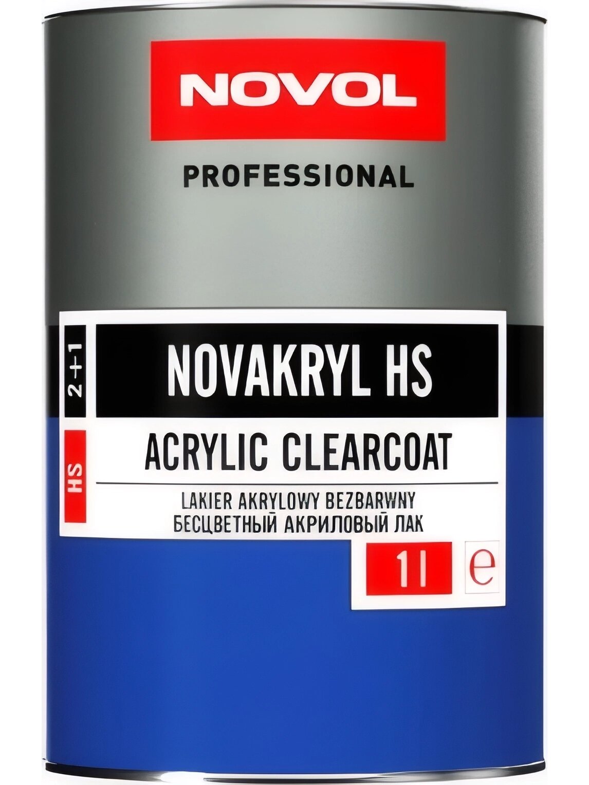Лак NOVOL HS 2+1 NOVAKRYL 1 л + отв 0.5 л, 380431