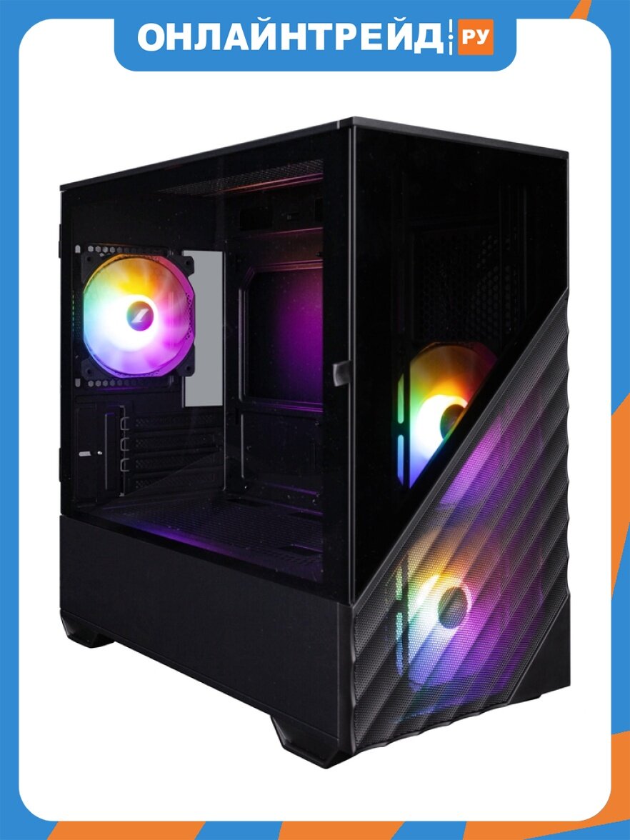 Корпус 1STPLAYER DK D7, черный (D7-BK-3F1)