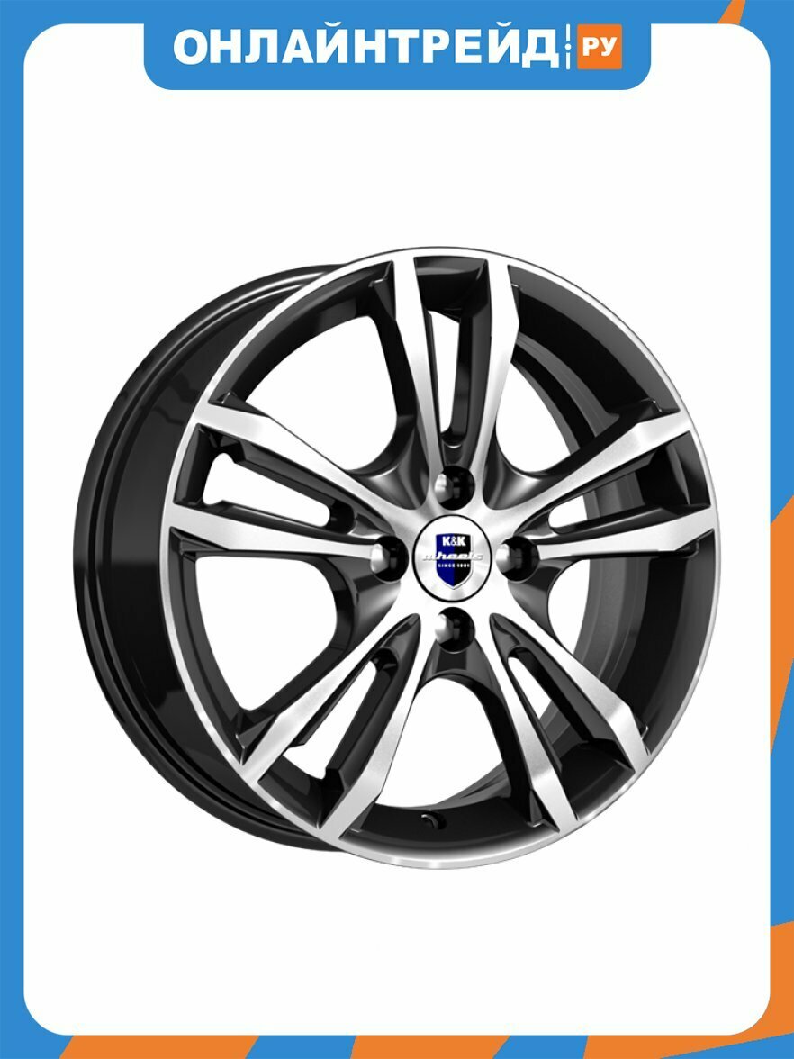 Диск K&k Samara 6x16/4x108 D63.35 ET47.5 алмаз чёрный