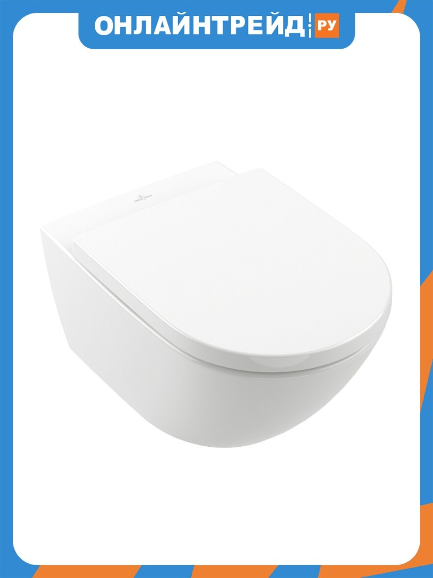 Унитаз Villeroy & Boch Villeroy&Boch, Subway 3.0, подвесной, шгв 370*560*360, цвет-альпийский белый, комбинированная упаковка
