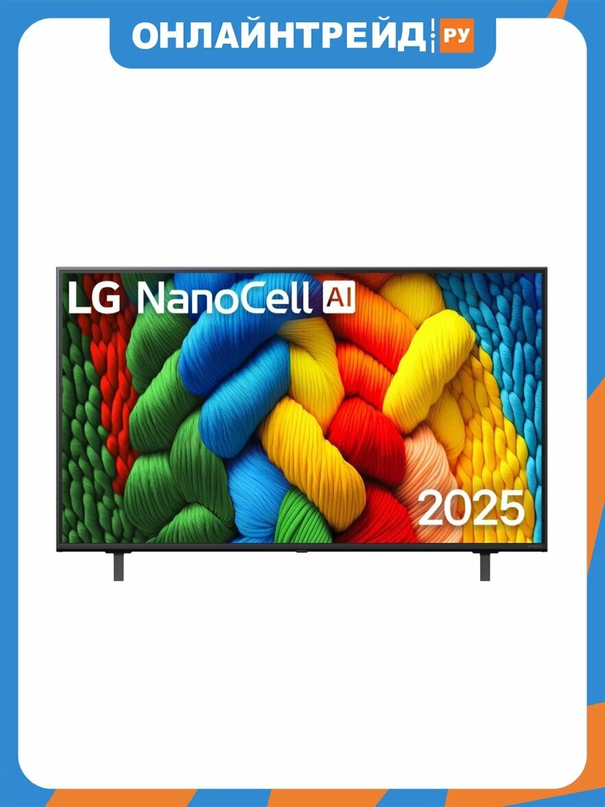 Телевизор LG 50NANO80A6B. ARUG, 4K Ultra HD, черный