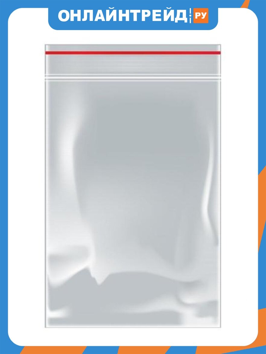 Пакет с замком Zip Lock Aviora 7 x 10 см, 32 мкм, 1000 шт/уп