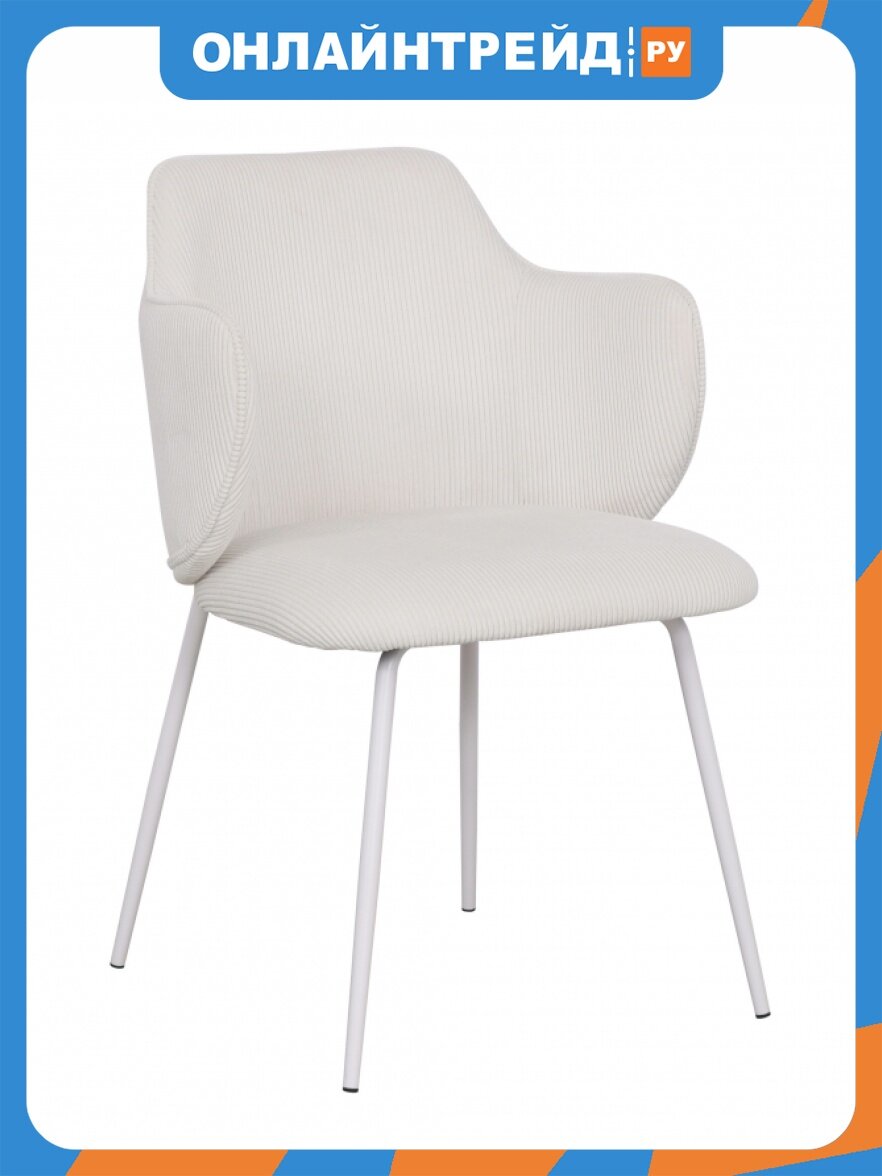 Стул обеденный Stool Group Eira вельвет белый