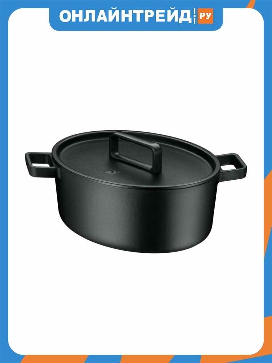 Кастрюля овальная Wmf FLAVOUR 33X26 см черная, чугун, 05.5533.4290