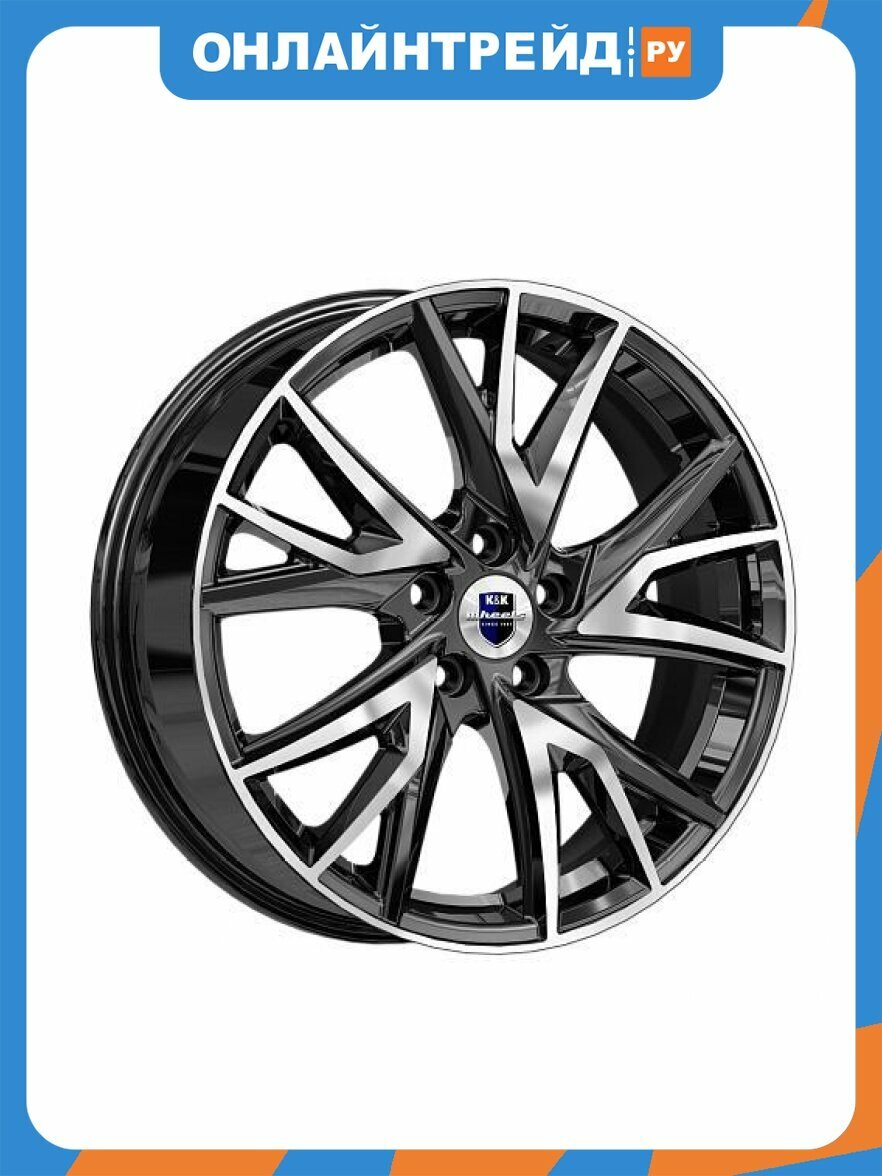 Диск K&k Кайлас (КС1054) 6.5x18 5/114.3 ET34 D66.6 алмаз чёрный (Арт.83468)