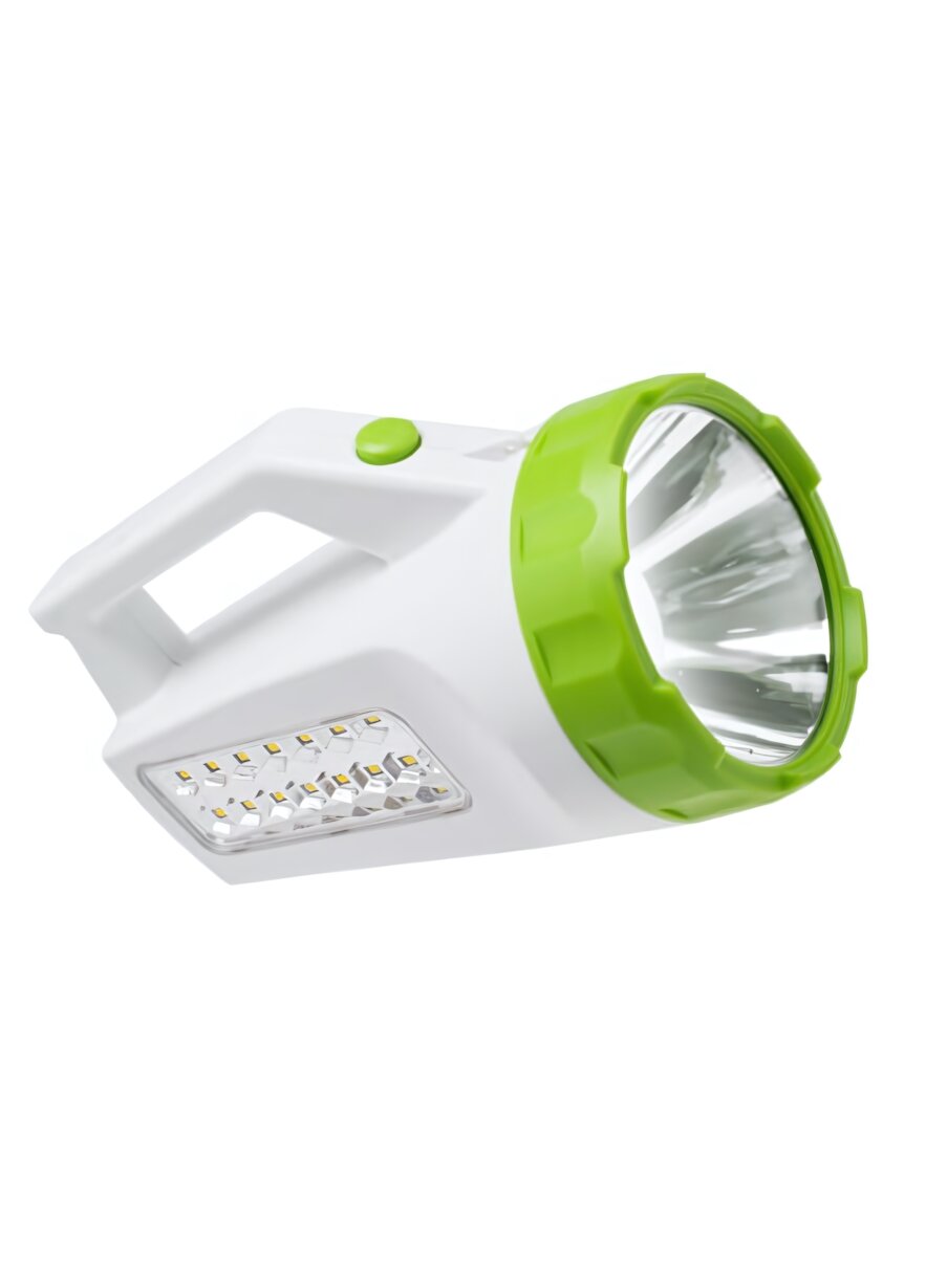 Фонарь космос "678EX" ручной кемпинговый аккумуляторный, 3 Вт, 16 LED, 3 режима, 4В, белый/зеленый