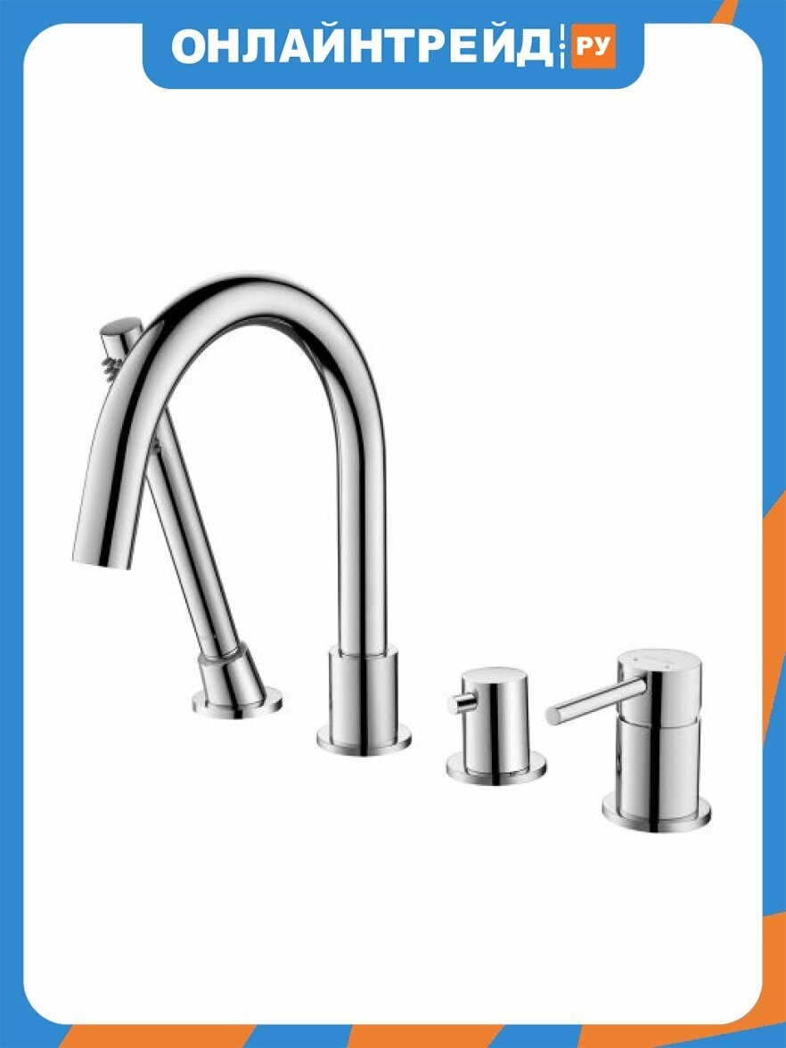 Смеситель на борт ванны Aquatek на 4 отв. AQ1348CR европа