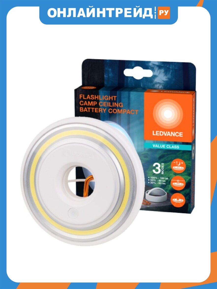 Кемпинговый фонарик Ledvance-osram LEDVANCE 2.2W 4000K IP20 Батарейки 3хАА