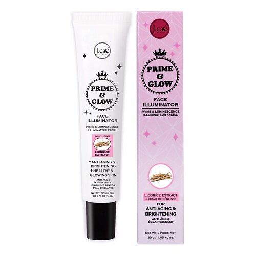 J. CAT BEAUTY Хайлайтер Prime&Glow, 101 Pink 30 г 101 Pink