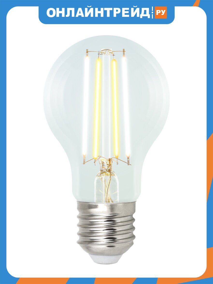 Умная светодиодная лампа Uniel LED-A60-7W/SW/E27/230V/WF/CL GLS81TR Wi-Fi+Bluetooth