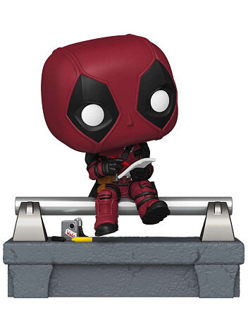 Фигурка Funko POP Deluxe Bobble Marvel: Deadpool Legacy Collection – Deadpool on Bridge Bobble-Head (1580) (80848)
