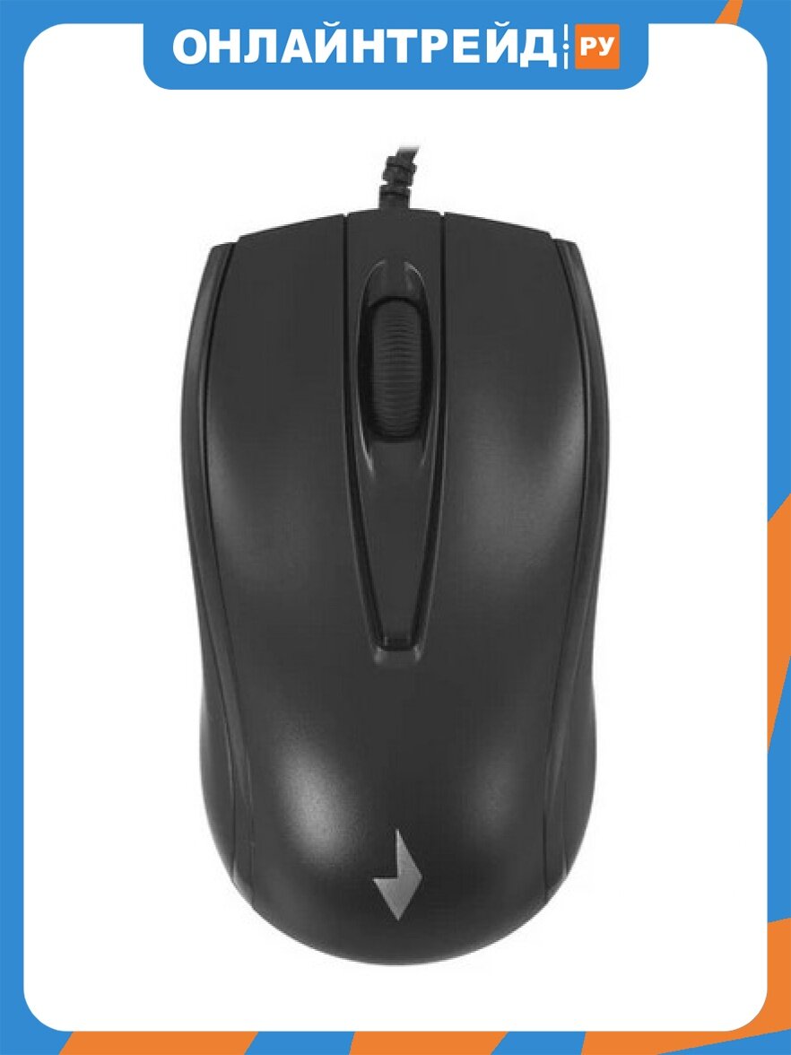 Мышь Gembird MOP-110 3кн 1000 DPI резин. колесо 1.8м черный коробка