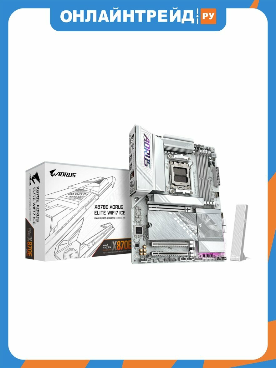 Материнская плата Gigabyte X870E AORUS ELITE WIFI7 ICE (AM5, ATX)