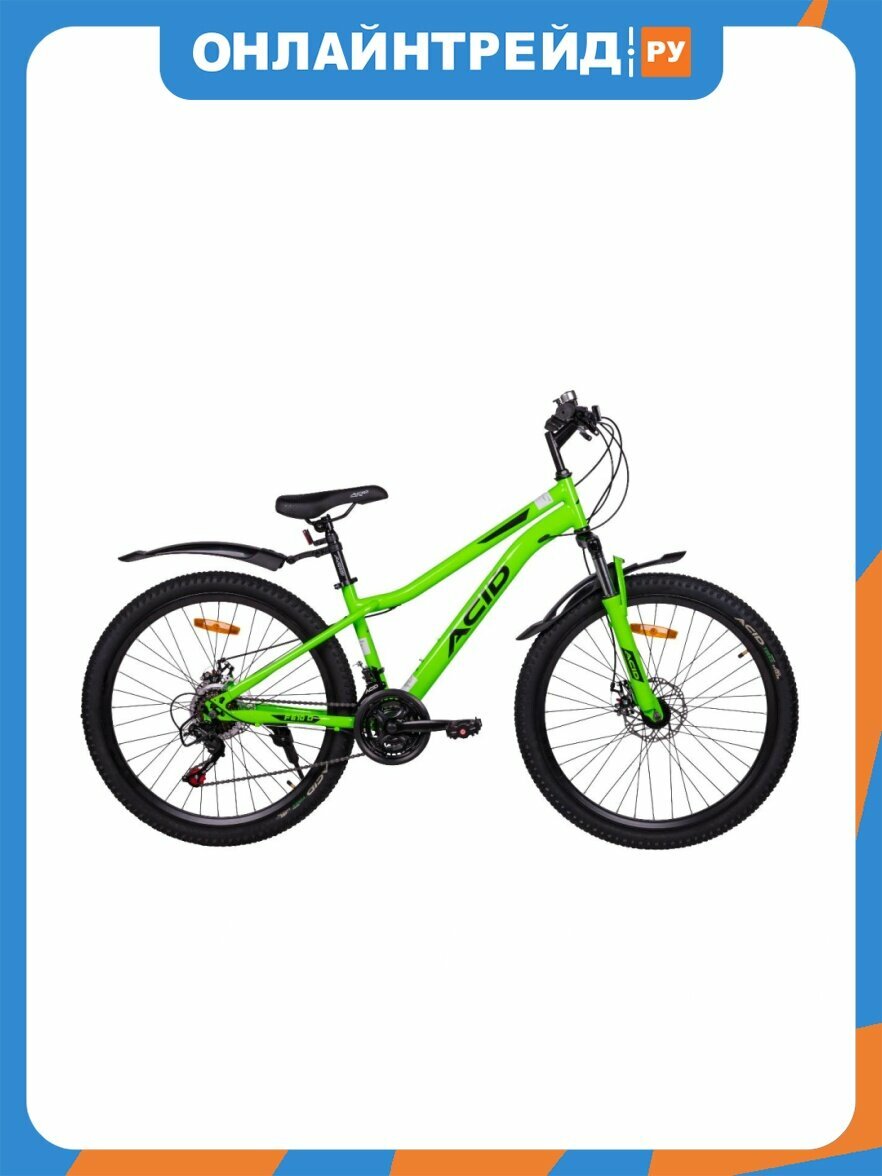 Горный велосипед Acid 26" F 610 D Neon green/Black рама 14"