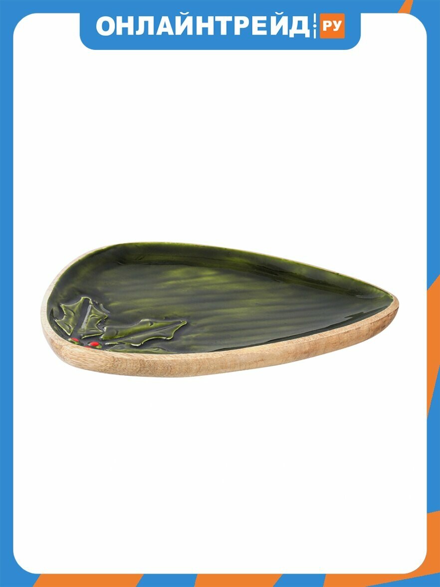 Поднос декоративный Tkano Christmas symbol из коллекции New Year Essential, 30 см, TK25-NY_TRAY001