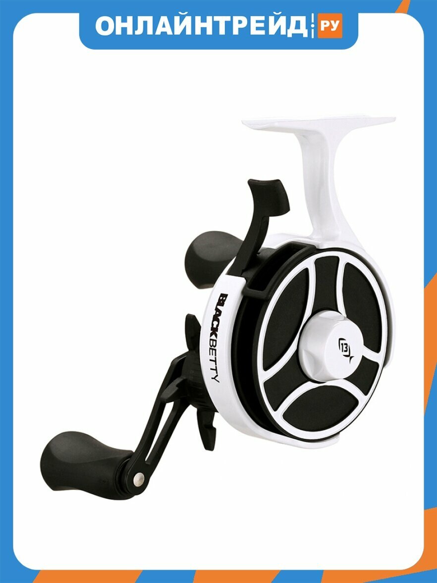 Катушка 13FISHING 13 FISHING Black Betty Free Fall Ghost Ice Reel - 2.5:1 Gear Ratio w/ NEW Line Window - Righ