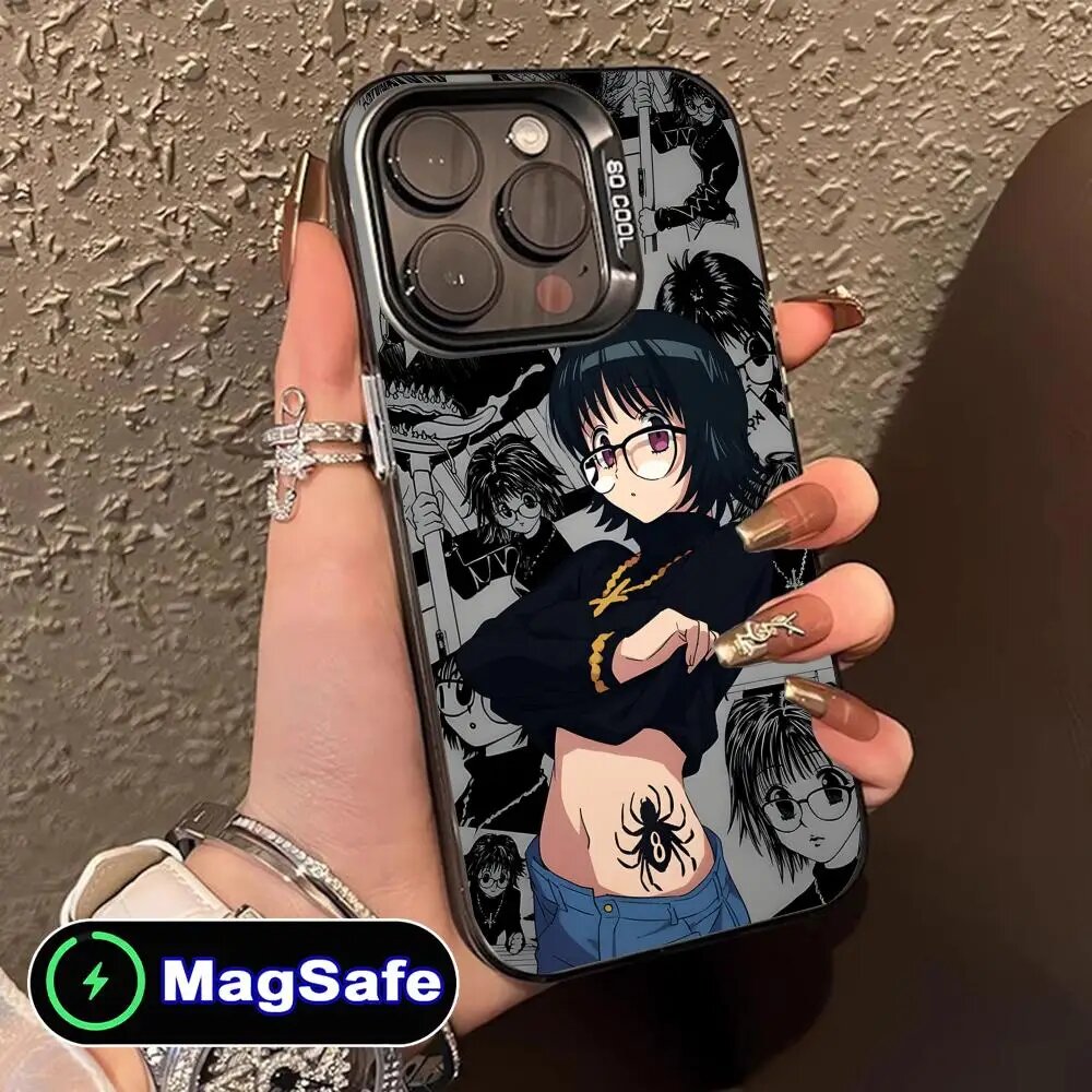 Чехол для телефона Hunter Shizuku с аниме для iPhone 16, 15, 14, 13, 12, 11 Pro Max Айфон 15, Black1