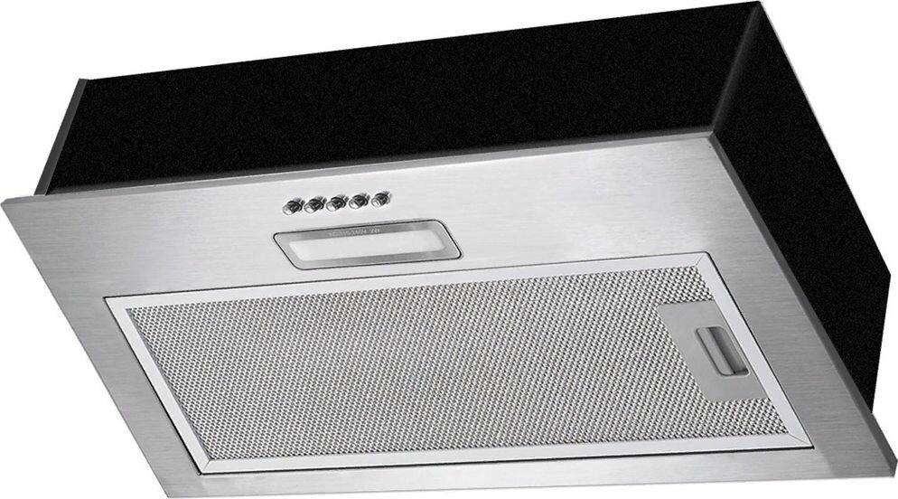 Вытяжка встраиваемая в подвесной шкаф LEX / Лекс GS Bloc light 600 Inox нержавеющая сталь 3 скорости светодиодное освещение 138x525x291мм мощность 80Вт уровень шума 44дБ / вытяжная система вентиляции