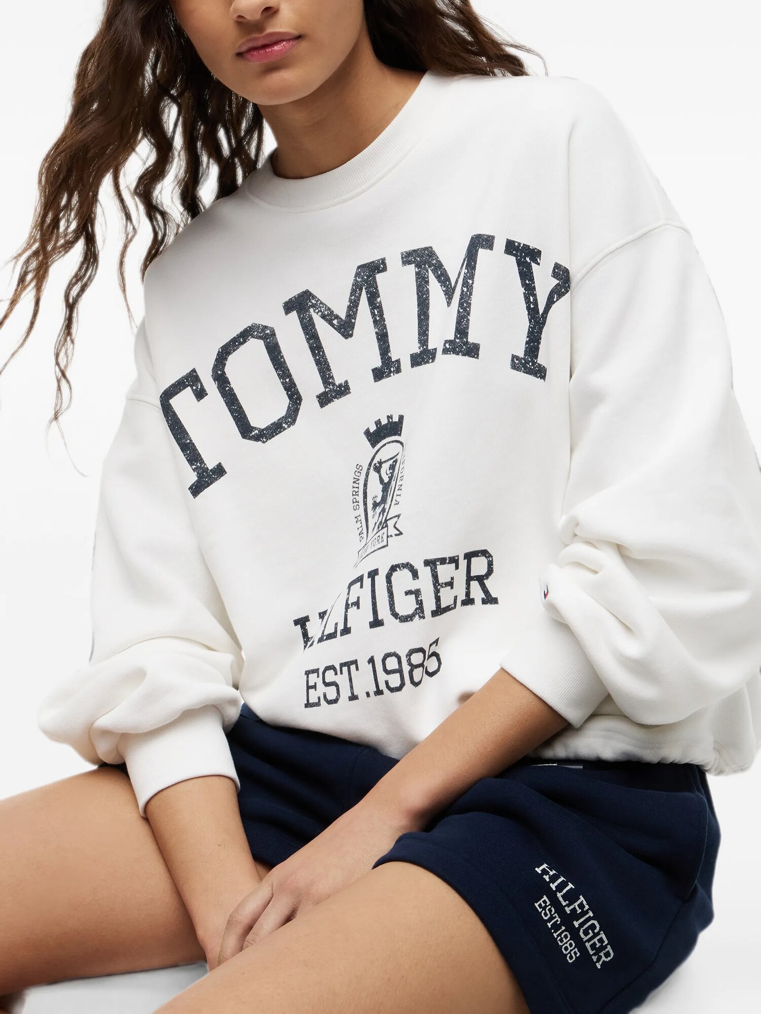 Толстовка TOMMY HILFIGER, размер XL, , белый — фото 1