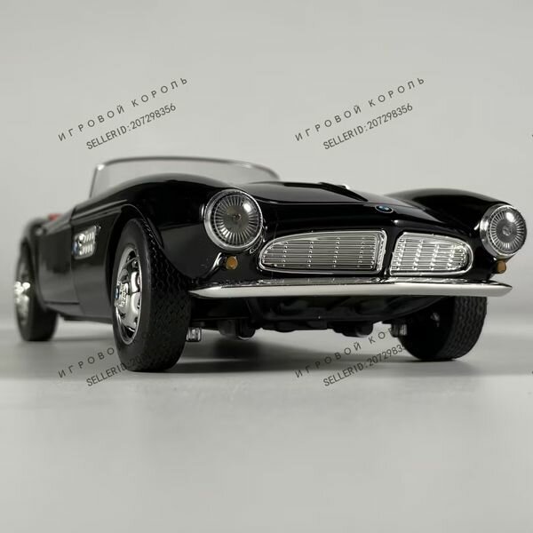 1:24 BMW 507 1950 Классический спортивный автомобиль, Детские игрушки для автомобилей, Коллекционные предметы, Со звуком и светом
