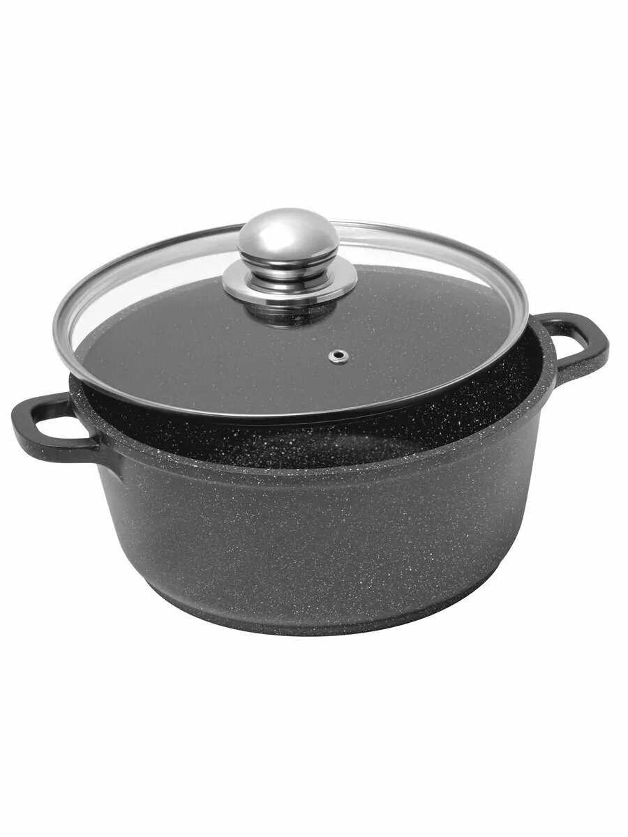 Кастрюля 2л c крышкой и литыми ручками Лордом
