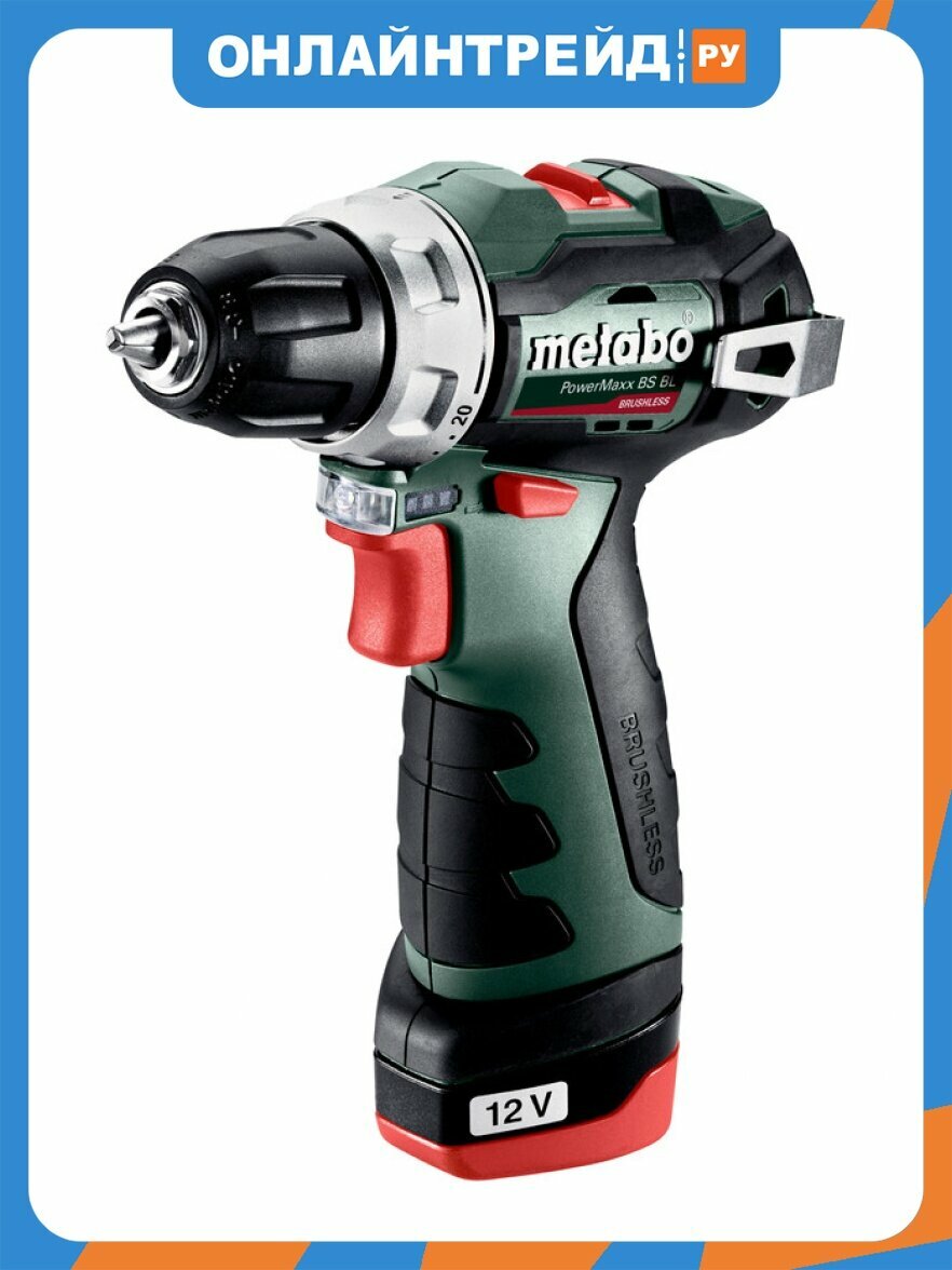 Дрель-шуруповерт аккумуляторная Metabo PowerMaxx BS BL (601721500)