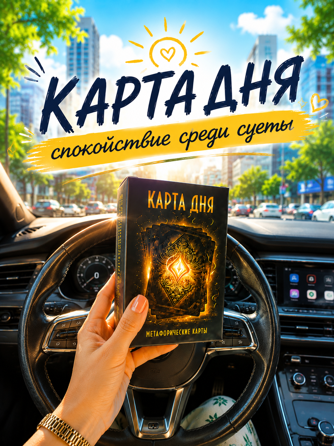 Метафорические универсальные ассоциативные карты МАК "Карта дня" EZOTERIUM, 50 шт.