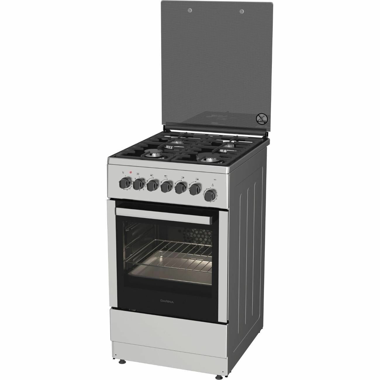 Комбинированная плита Darina 1F1 2312 X, нержавеющая сталь