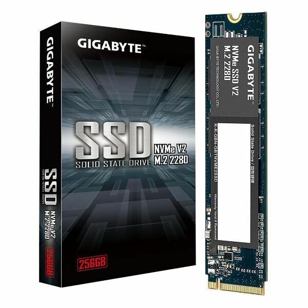 Внутренний диск SSD GIGABYTE NVMe SSD V2, 256 ГБ, M.2 2280 (G3NVMEV2256G)