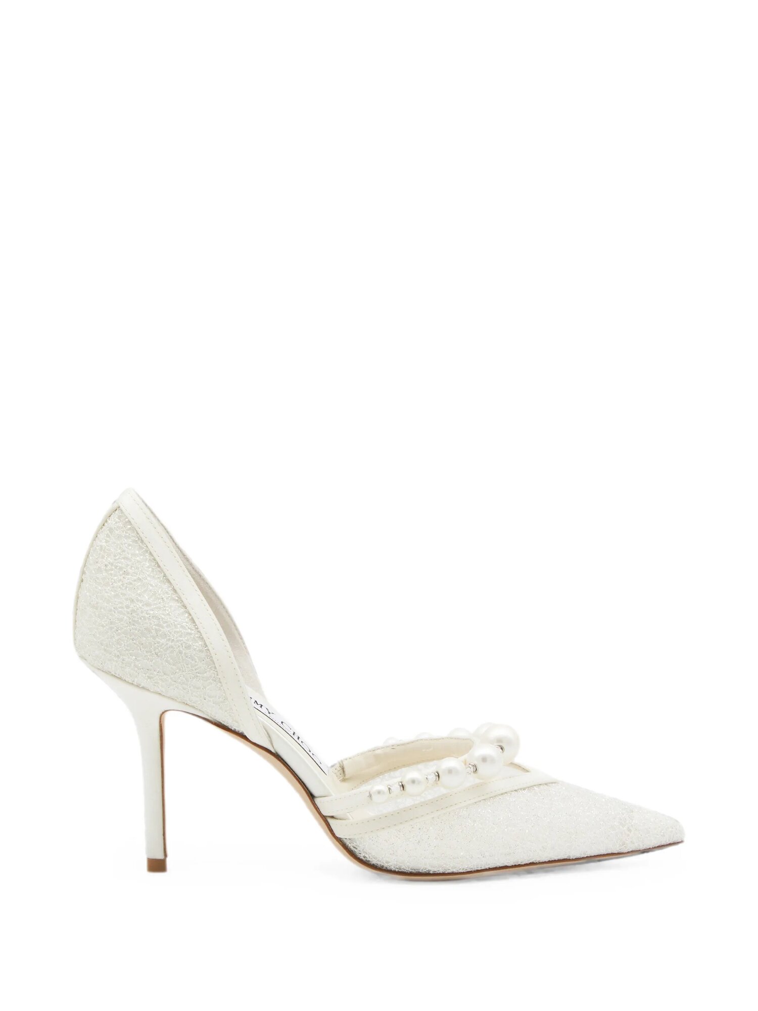 Туфли Aurelie 85 pearl-embellished heeled pumps 