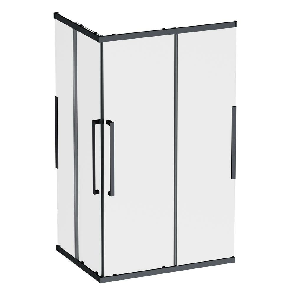 Душевой уголок AM.PM Func 120x90 W84G-403-12090-BT профиль Черный матовый стекло прозрачное