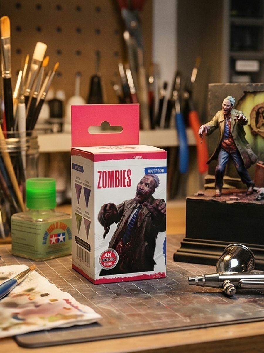 Набор акриловых красок AK Interactive - QUICK GEN Set - Zombies — фото 1