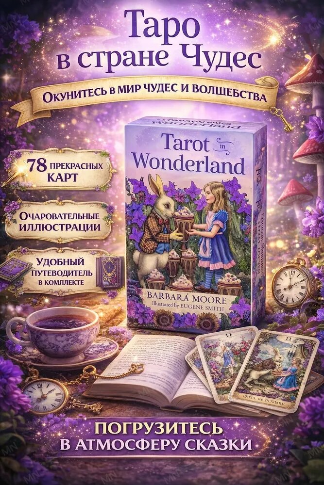 Карты Таро в Стране Чудес / Tarot in Wonderland (78 карт)