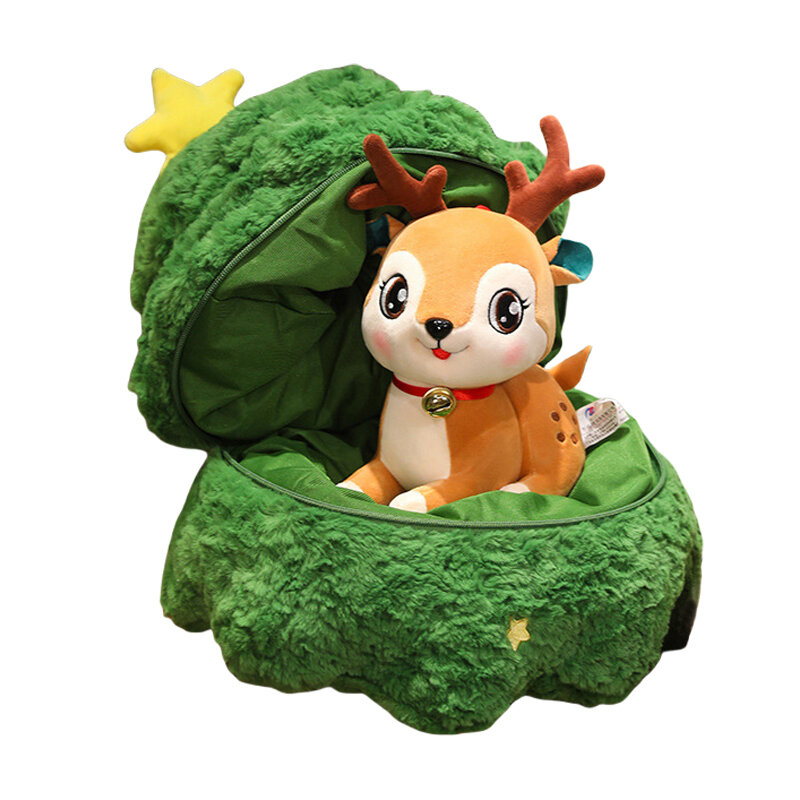 Плюшевые игрушки унисекс CHAOPIN Joy Tree+Christmas Deer 45 Cm, 45 см