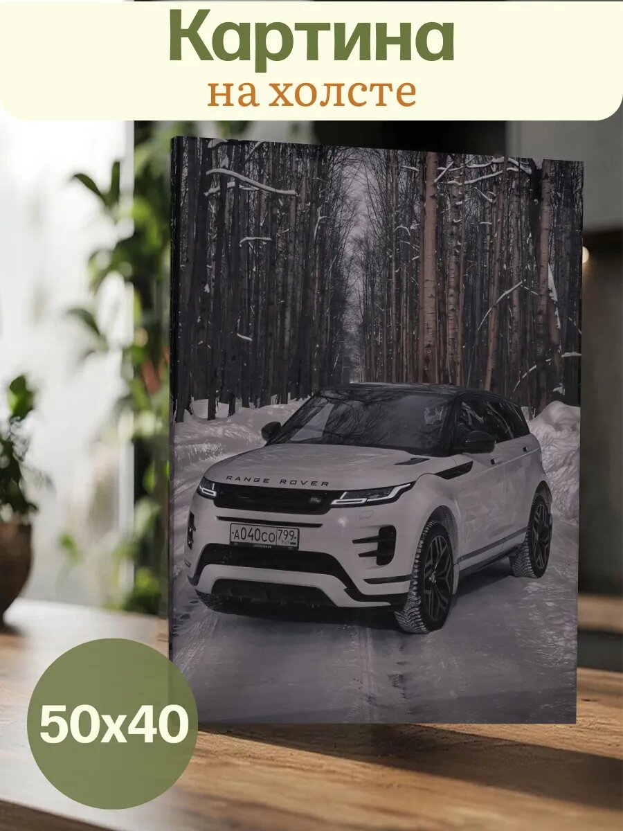 Картина 40х50 Ланд Ровер Land Rover Эстетика Автомобиль
