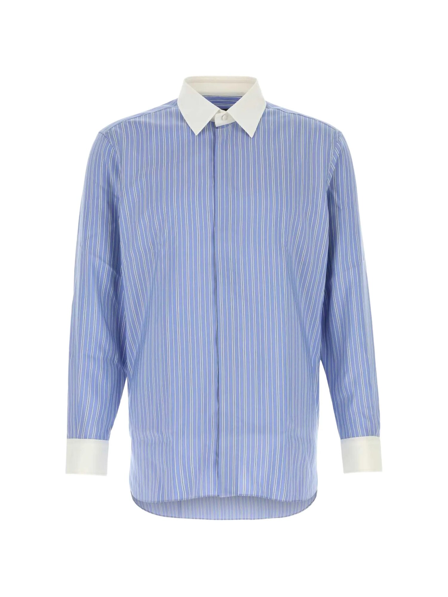 Рубашка Striped embroidered silk shirt