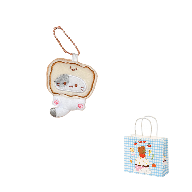 Ободок с плюшевыми подвесками унисекс YANGWAWAHEXIAOXIONGTIAOWU, 7CM EU, Toast kitten