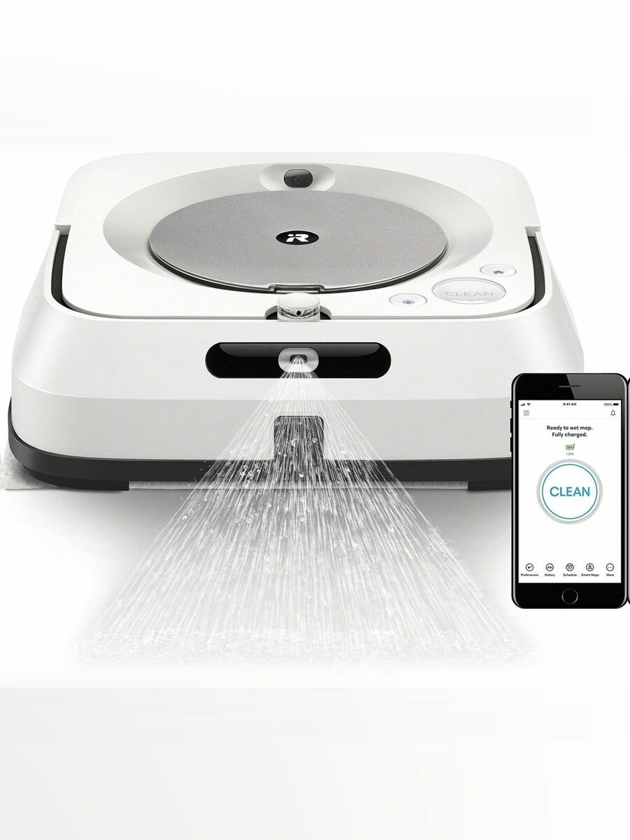 Моющий робот iRobot Braava Jet m6 белый
