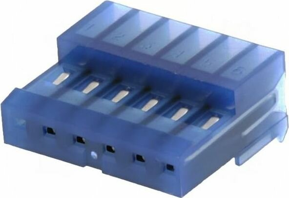 TE Connectivity 3-640442-6 Вилка, провод-плата, "мама", PIN: 6, 2,54мм, IDC, на провод, MTA-100, 1шт