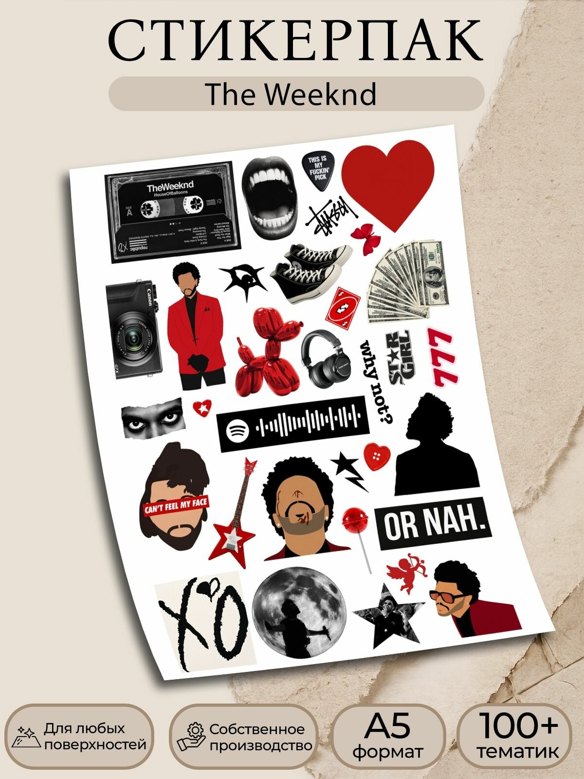 Наклейки Викенд (The Weeknd) — фото 1