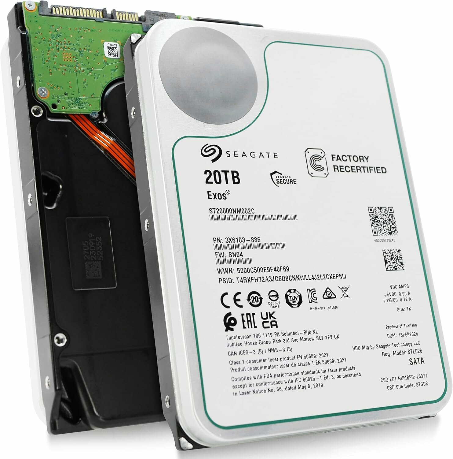 Жесткий диск Seagate ST20000NM002C 20 ТБ 3.5"