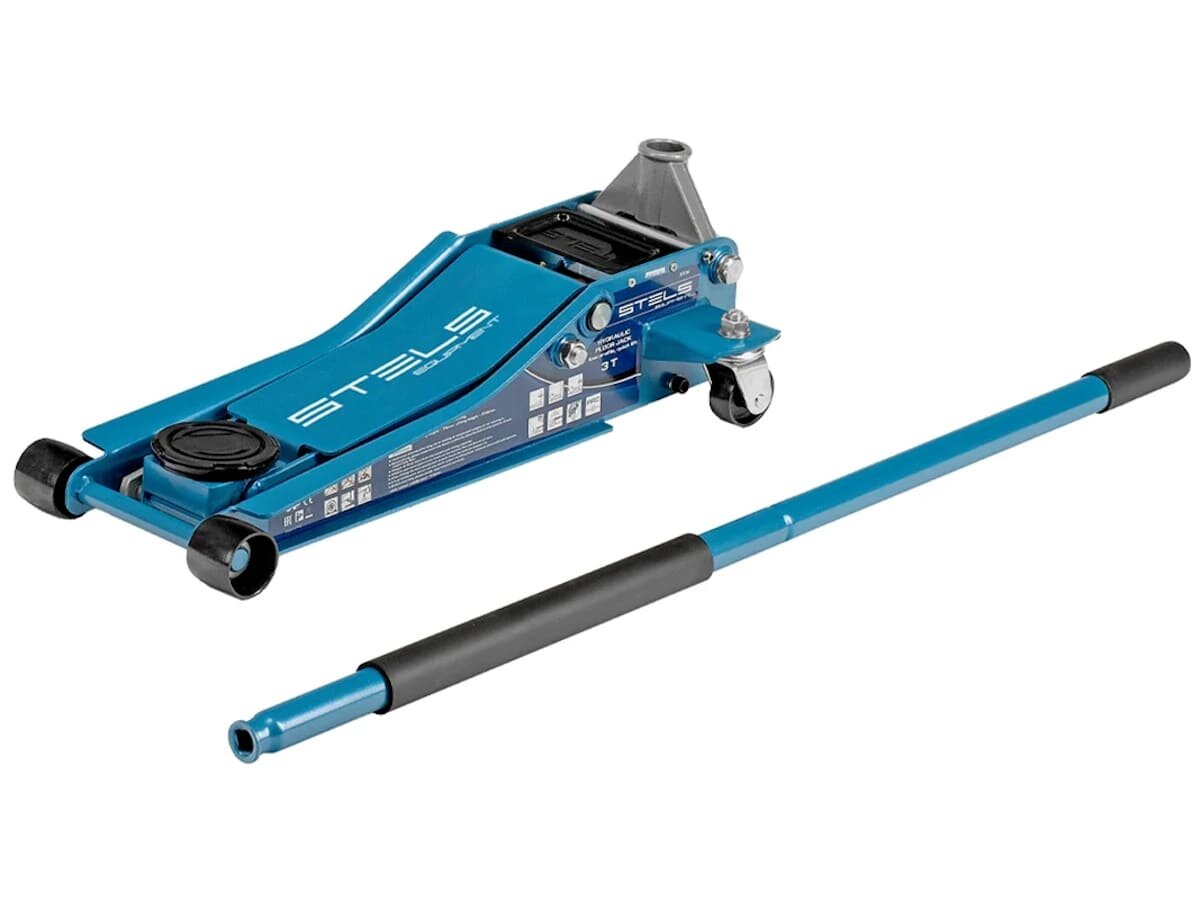Домкрат подкатной гидравлический Stels Low Profile Quick Lift (51136) (3 т, 75-515 мм)