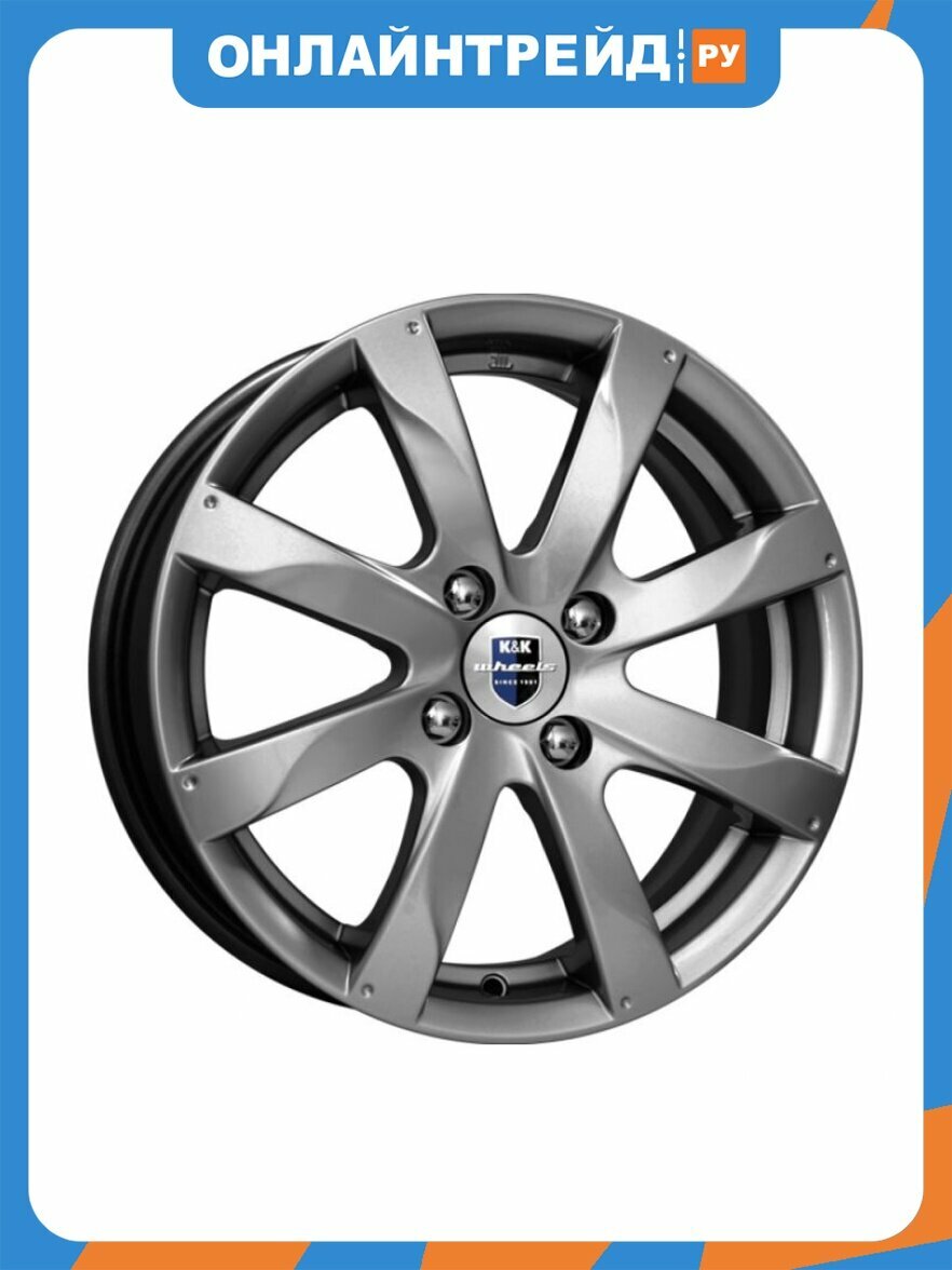 Диск K&k Джемини-оригинал (КС480) 5.5x14/4x100 D56.1 ET45 Дарк платинум