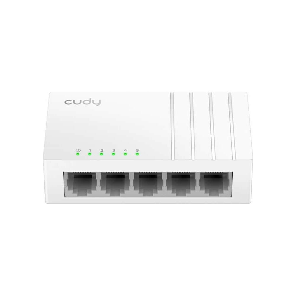 Настольный коммутатор Cudy FS105D 3.0 с 5 портами 10/100 Мбит/с, пластиковый корпус 10000148966