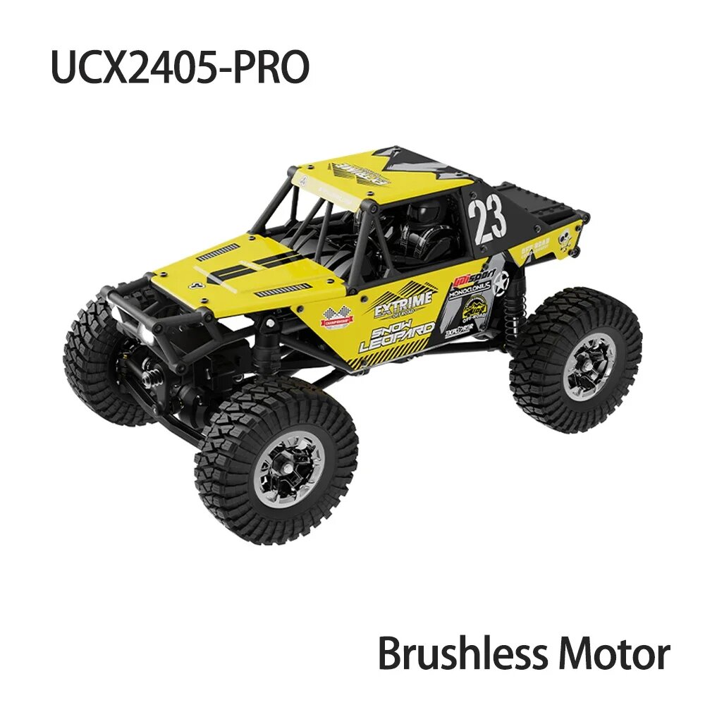 Радиоуправляемый внедорожник UDIRC UCX2405 1/24 чер.-желтый Желтый, Yellow Pro