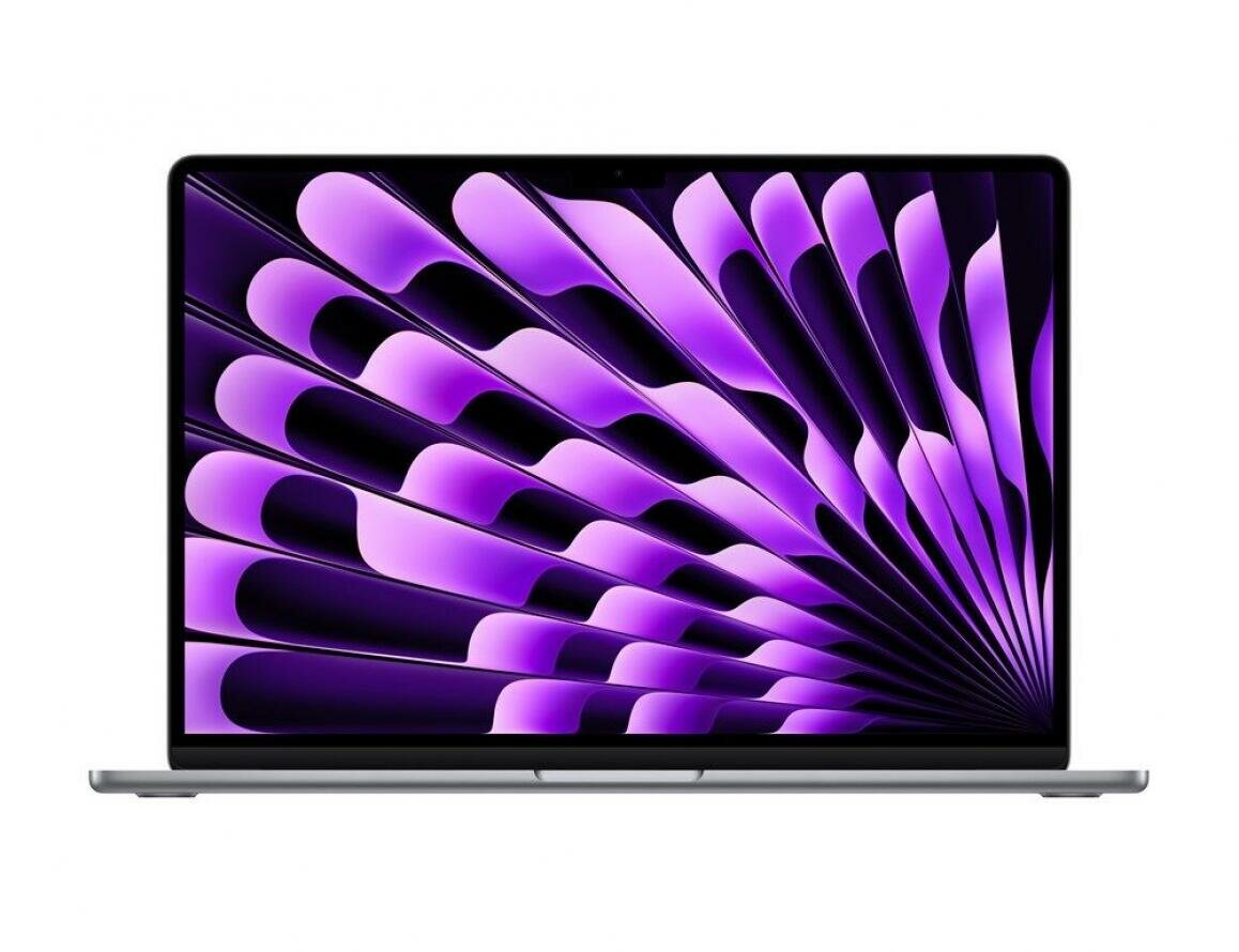 Ноутбук Apple MacBook Air 13 (M3, 8C CPU, 10C GPU, 24Gb, 512Gb SSD), MC8M4, Space Gray