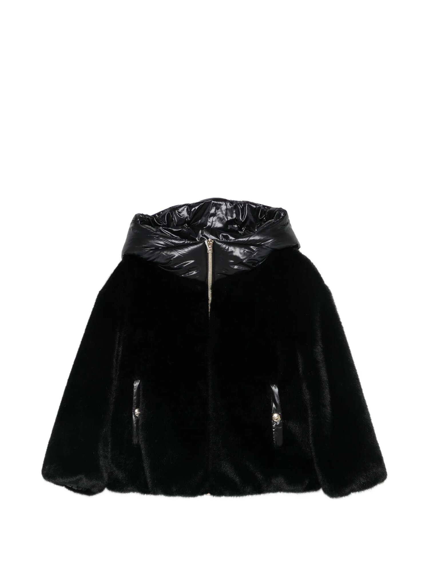 Шуба Hooded faux-fur jacket
