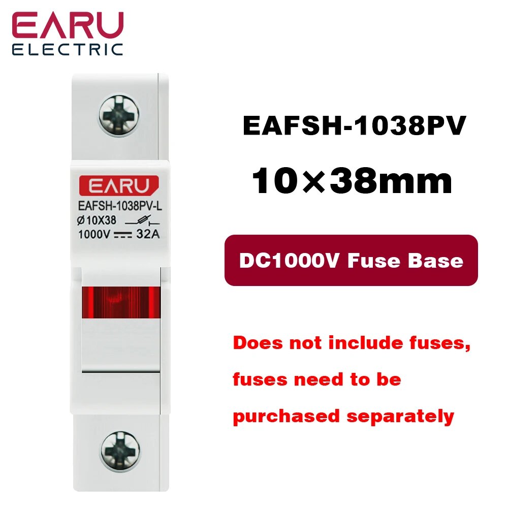 Держатель предохранителя DC1000V EAPV-32L-1P 10x38mm
