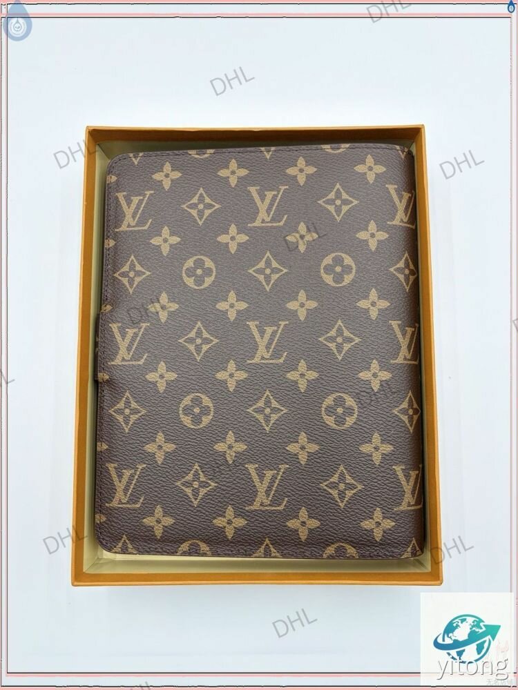 А5 блокнот LV с клапаном, классический монограммный принт, для офиса и дома, стильное оформление — фото 1