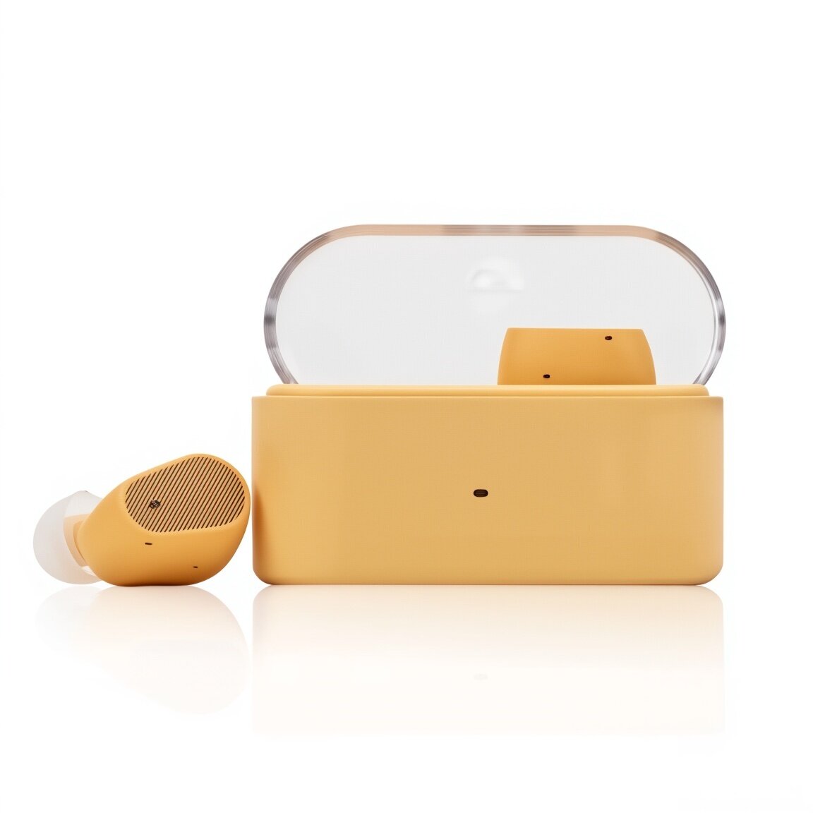 Беспроводные внутриканальные наушники Moondrop Pudding Yellow с микрофоном — фото 1